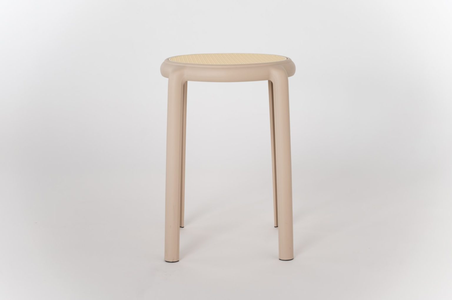 CARA RATTAN STOOL CHAIR ( LIGHT BROWN ) | OSEN
